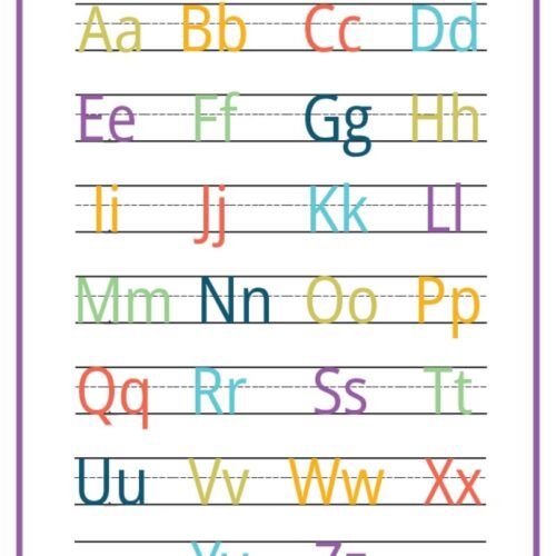 Free Printable Cursive Alphabet Chart - Printable Chart Template
