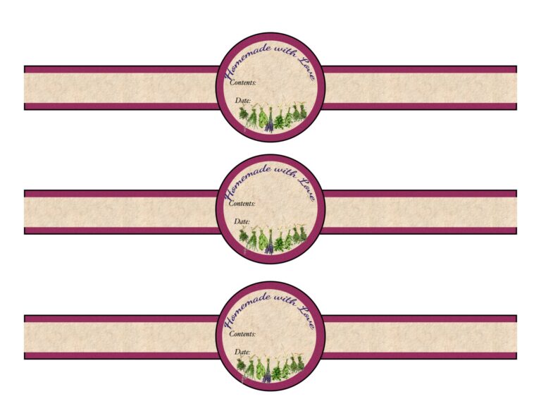 Jelly Jar Labels Printable Free - Printable Chart Template