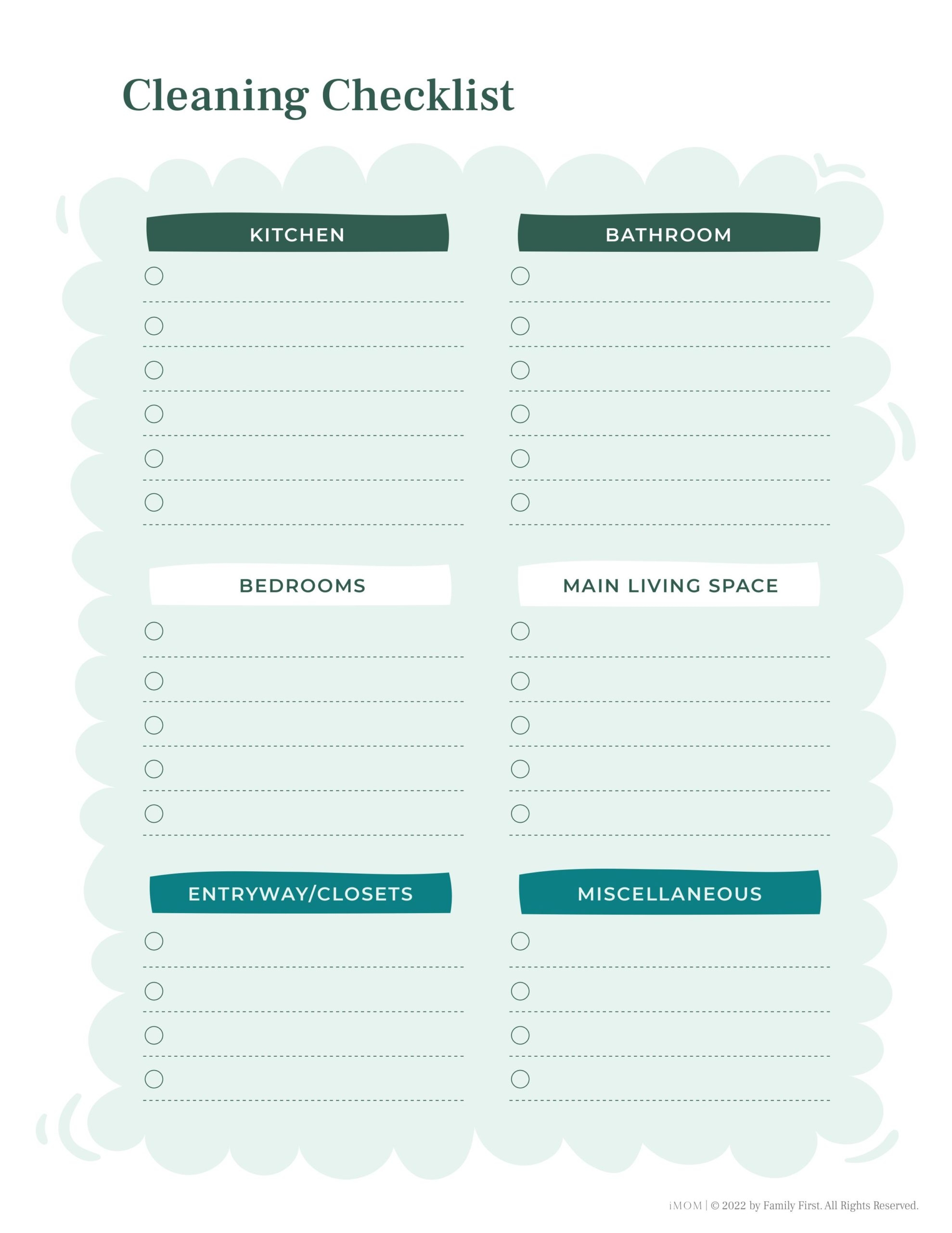 Free Printable Adult Chore Chart Template - Printable Chart Template