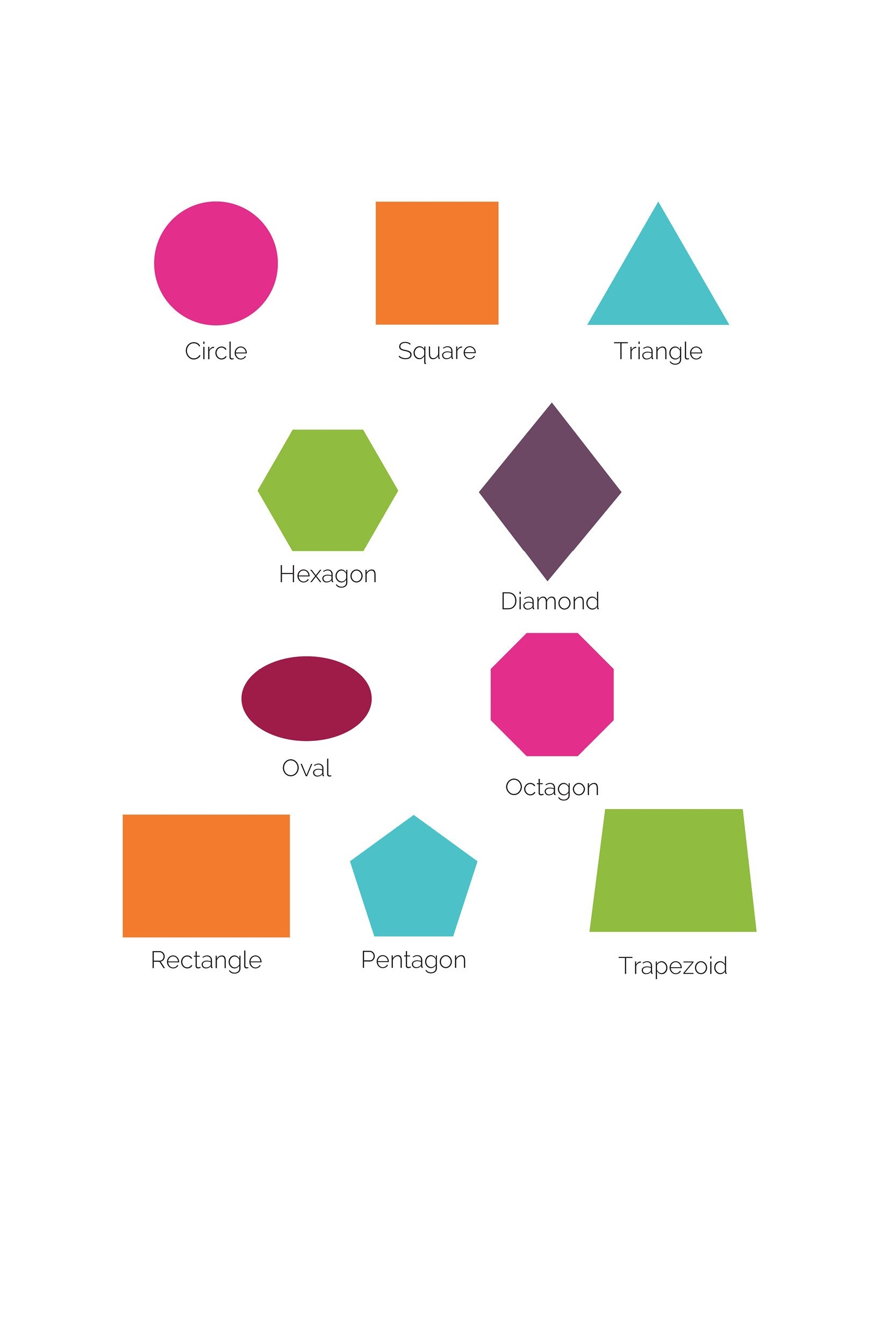 Shapes Chart Free Printable - Printable Chart Template