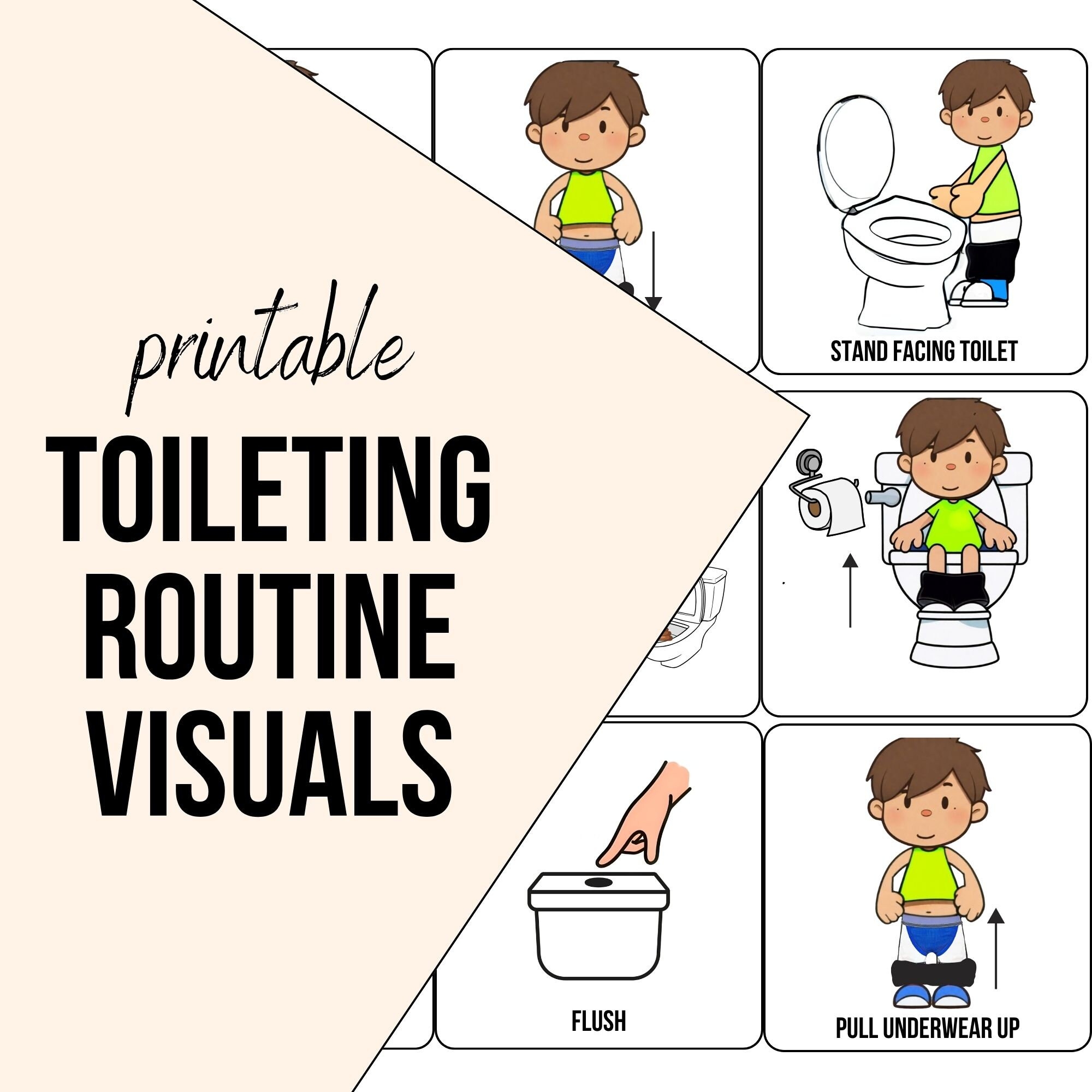 Potty Training Visual Chart Printable Free - Printable Chart Template