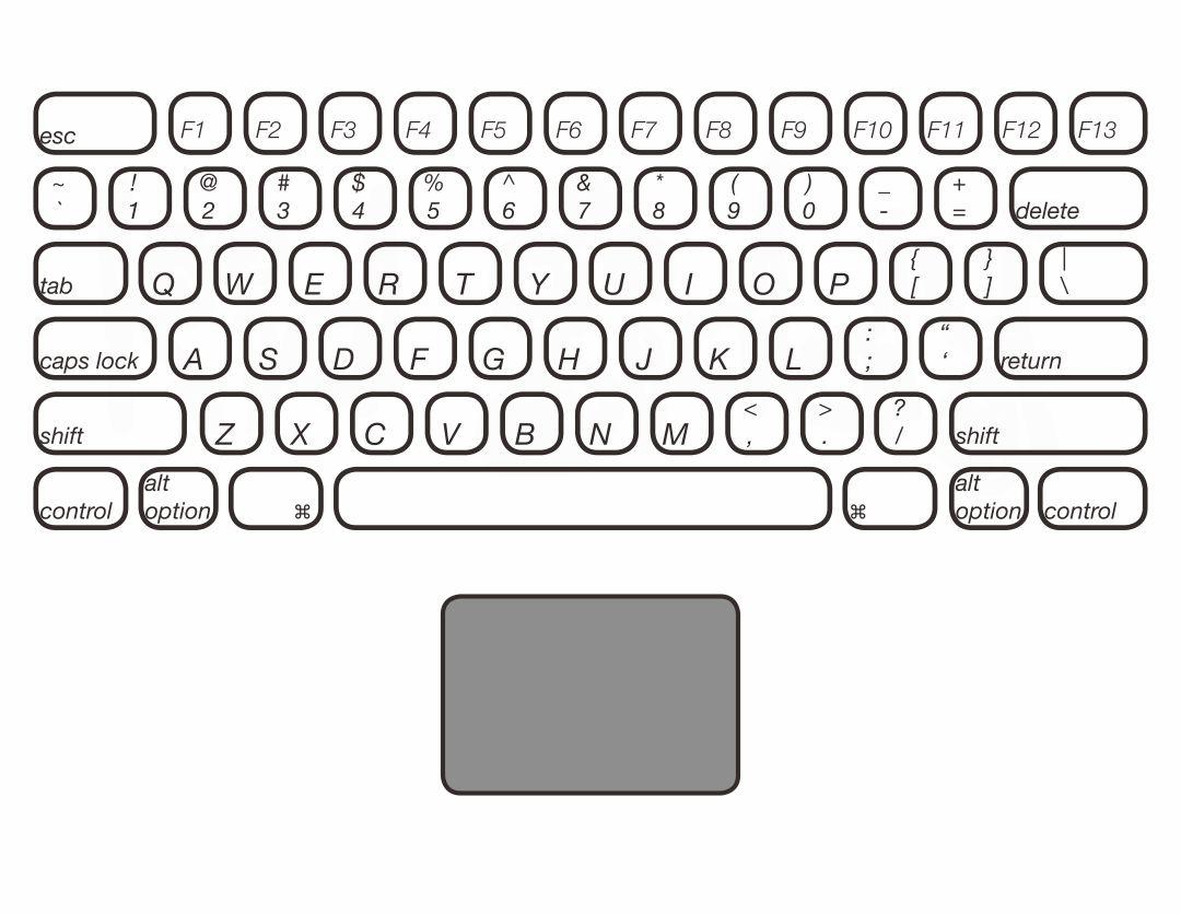 Free Printable Computer Keyboard Chart - Printable Chart Template