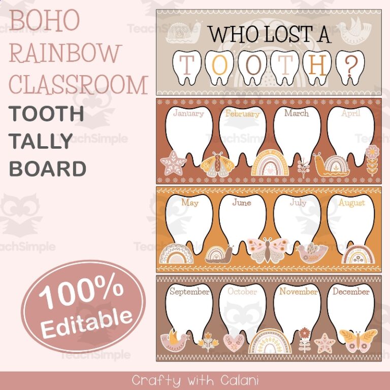 Printable Tooth Tally Chart - Printable Chart Template